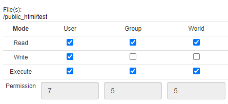 Setting file and user permissions